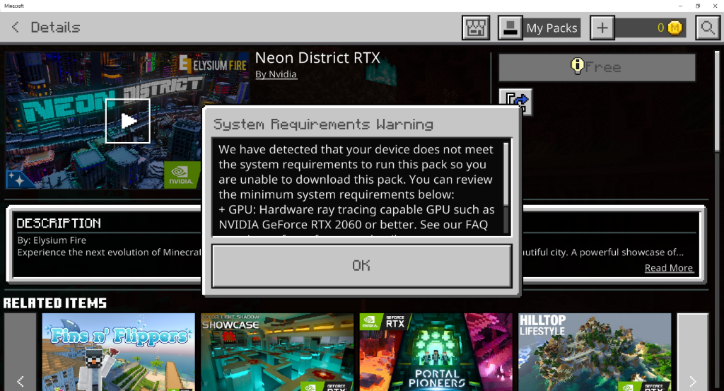 Minecraft RTX : Activer le Ray-Tracing sur PC, java, Nvidia RTX, AMD, Windows 10 - Millenium