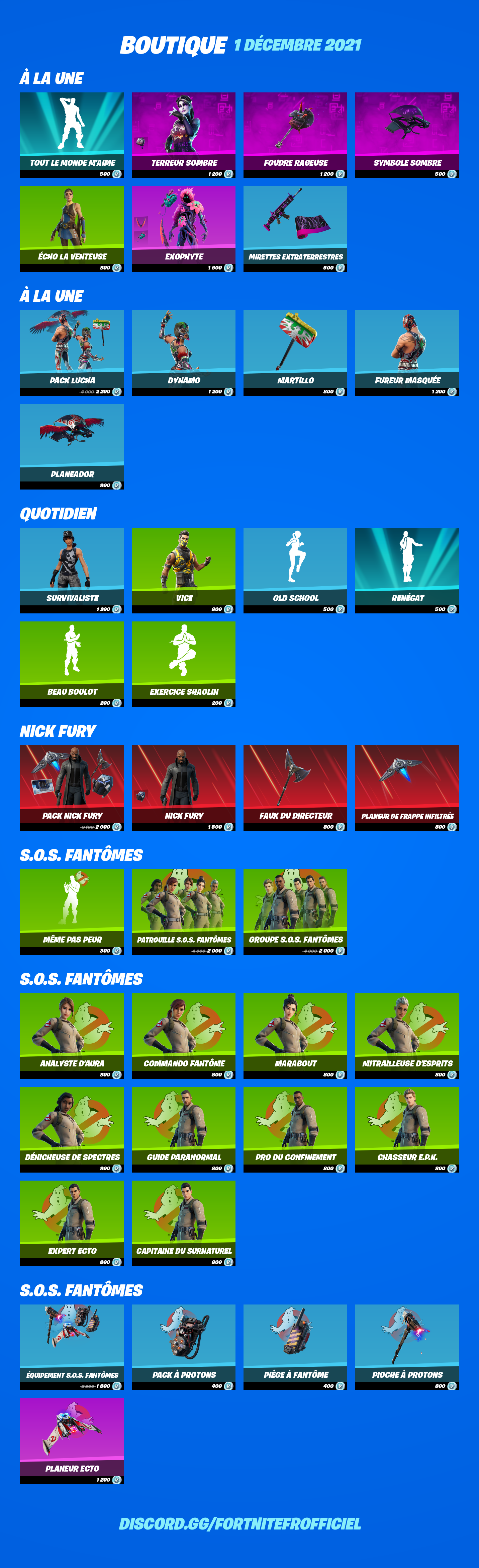 Fortnite : le skin Exophyte trinité dans la boutique du 1er décembre ...