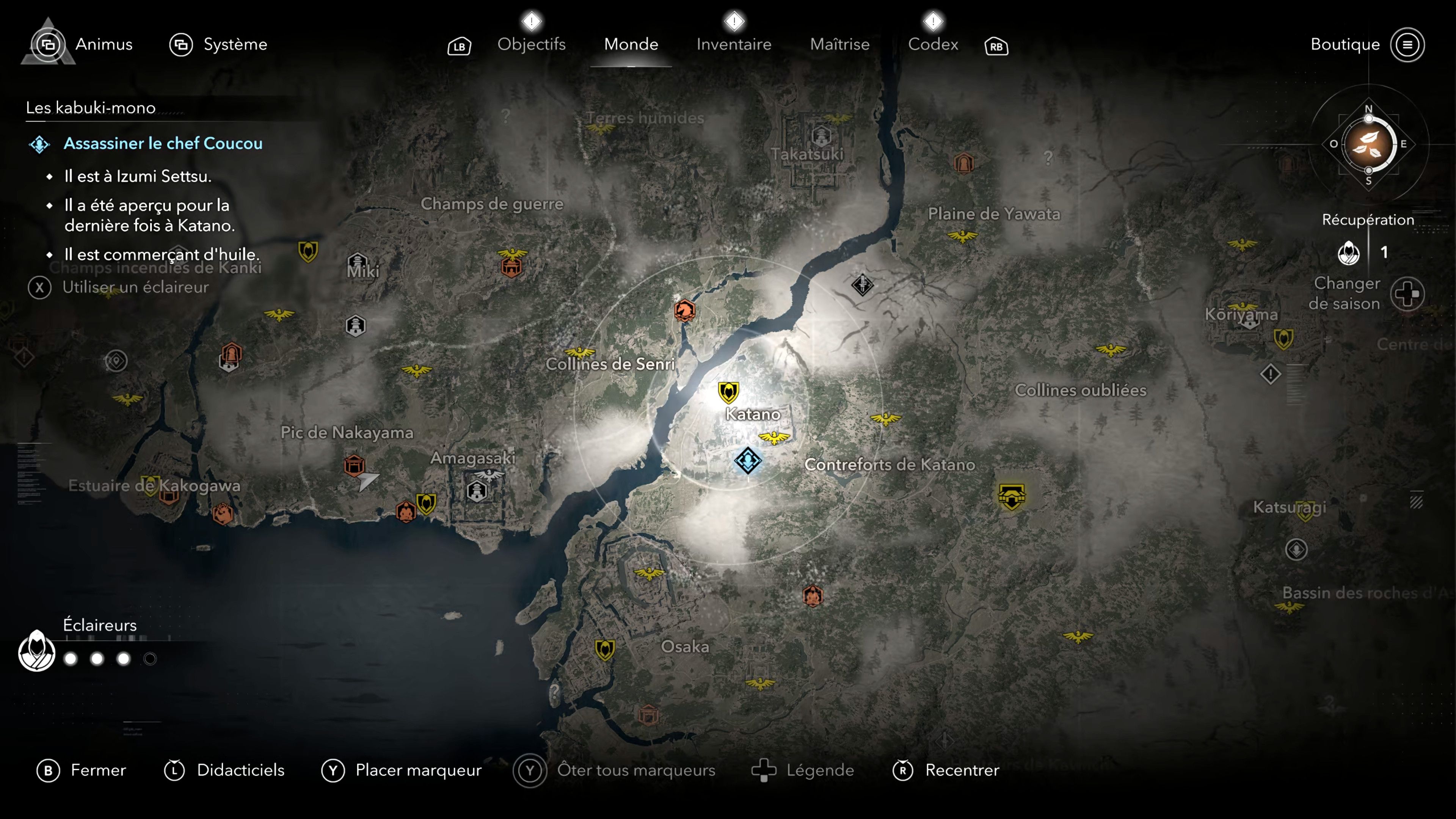 Les Kabuki-Mono Assassin's Creed Shadows : Le général fantôme, la lame dépravée... Position de ...