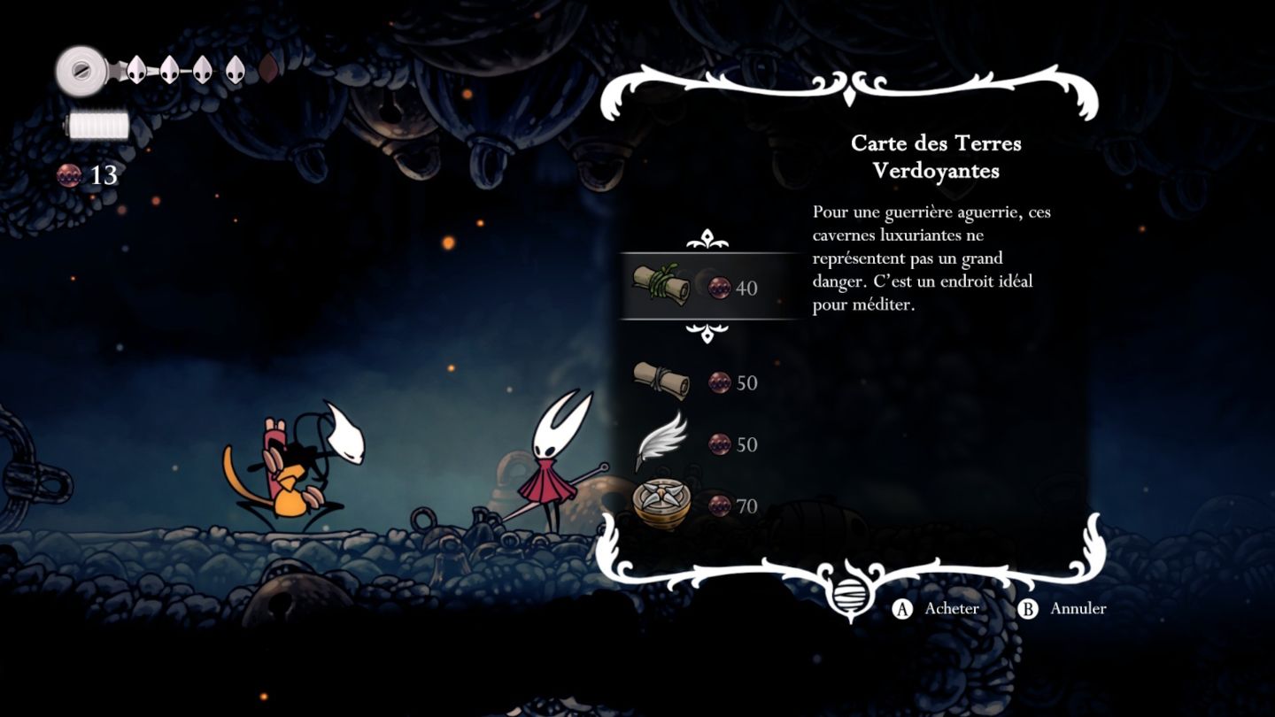 Carte interactive Hollow Knight Silksong : Bancs, boss, outils, terminaux de voyage rapide ...