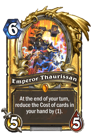 Cartes légendaires : Empereur Thaurissan - Millenium