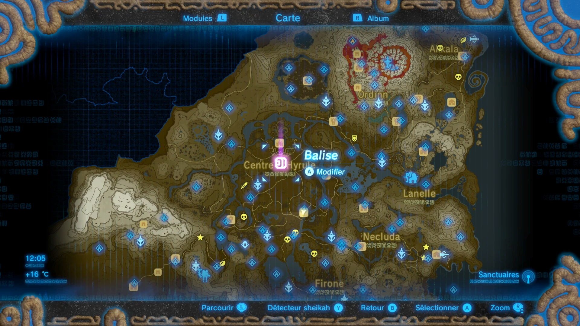 Zelda Breath of the Wild Soluce : Position des souvenirs - Millenium