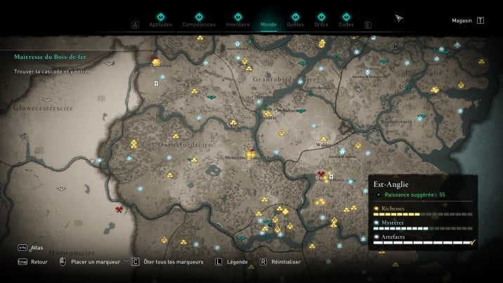 Soluce AC Valhalla, Oxenefordscire : position de Linforda - Millenium