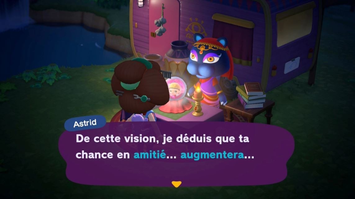 Astrid et le système de chance expliqués dans Animal Crossing New ...