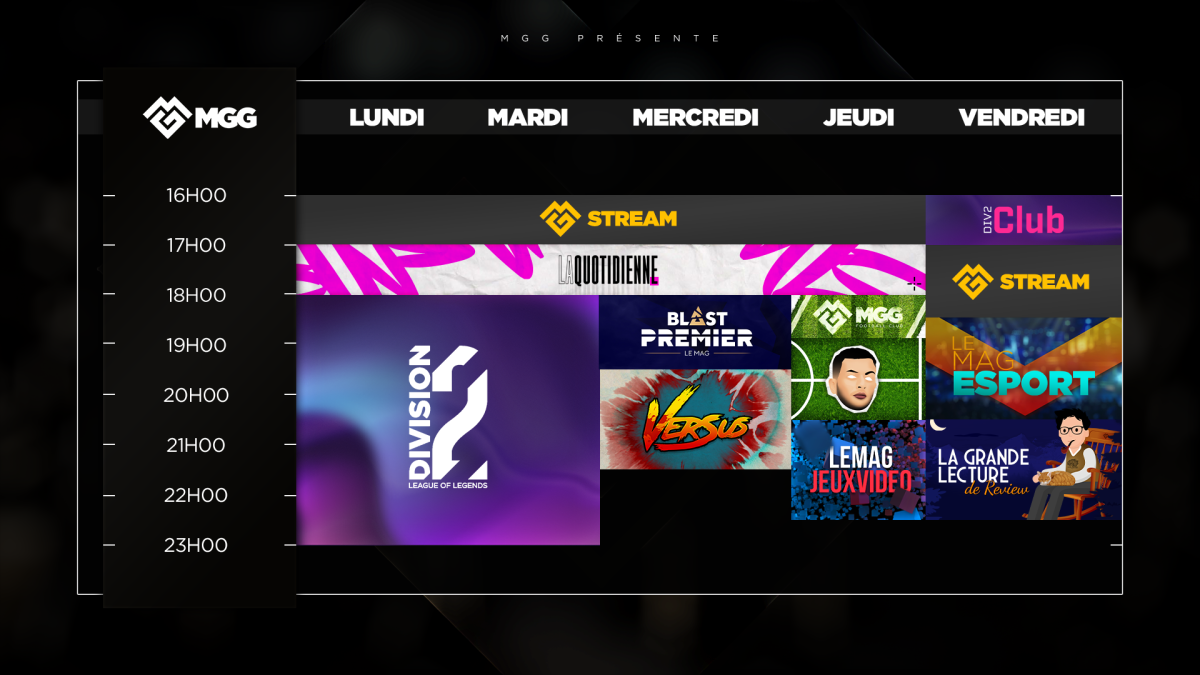 La semaine de MGG Twitch : le Mag JV et le Div 2 Club de retour ...