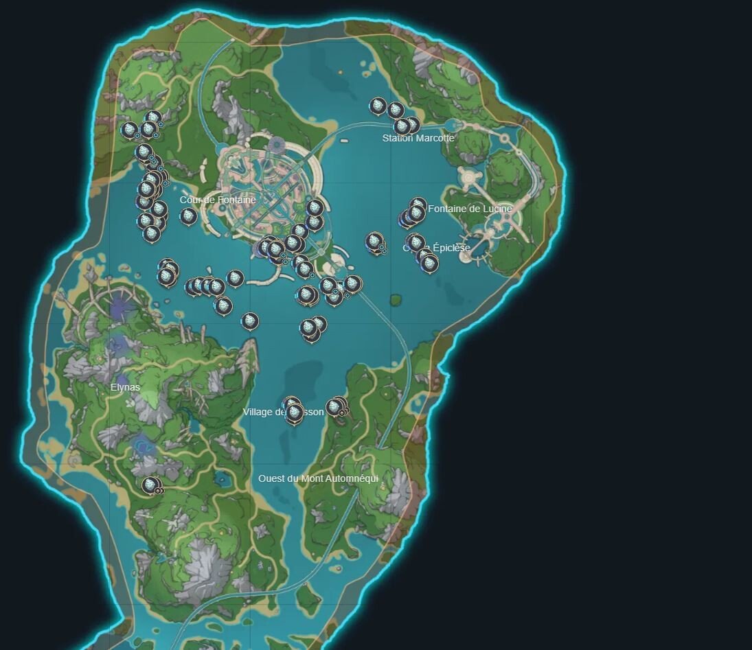 Conque de Béryl Genshin Impact : emplacements à Fontaine, où la trouver ? - Millenium