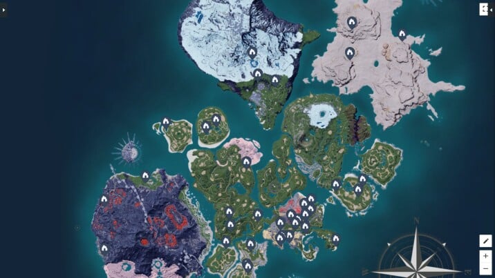 Donjon Palworld : Emplacement de tous les donjons et grottes sur la ...