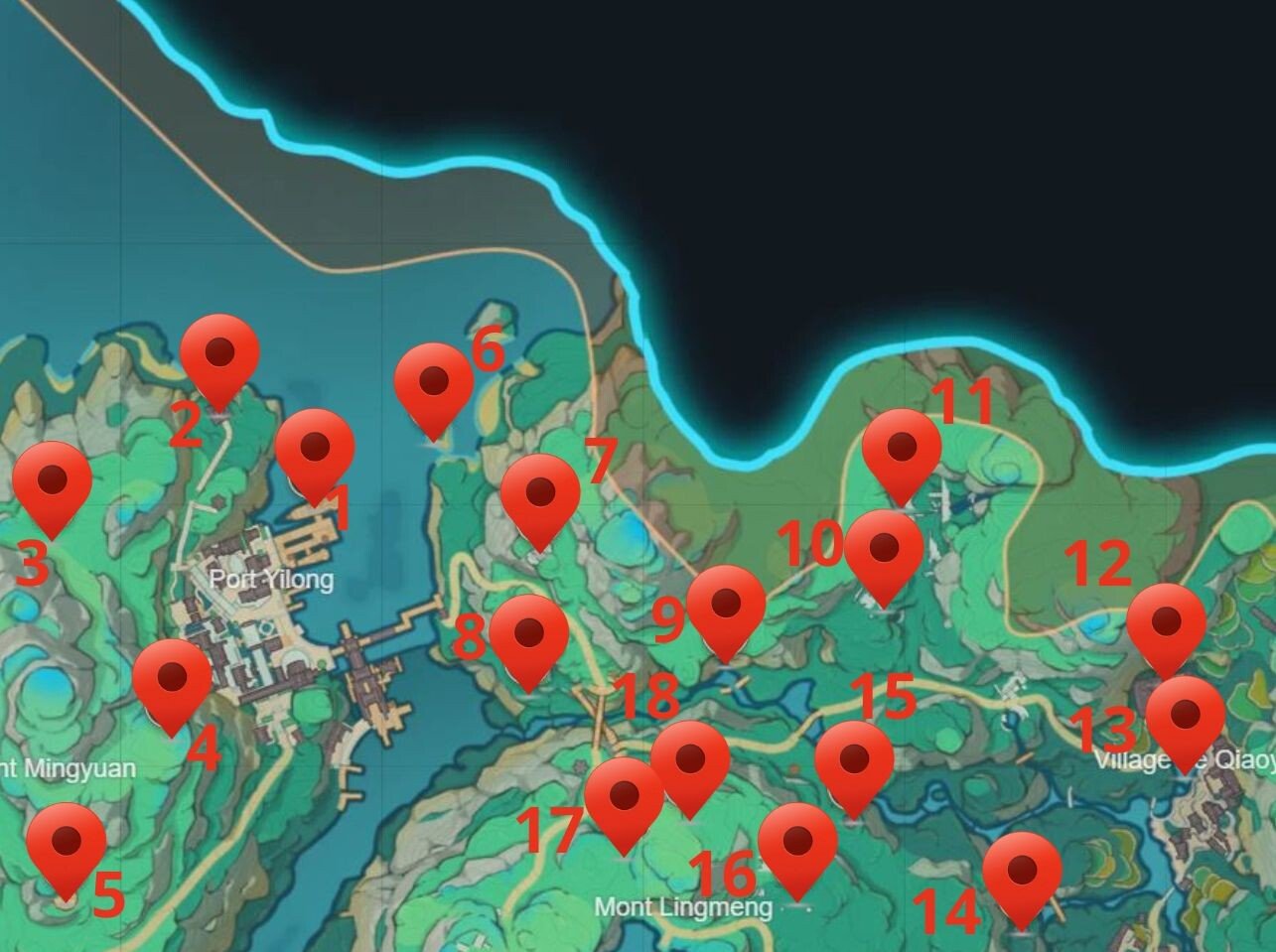 Carpe spirituelle Genshin Impact : tous les emplacements, où en trouver ...