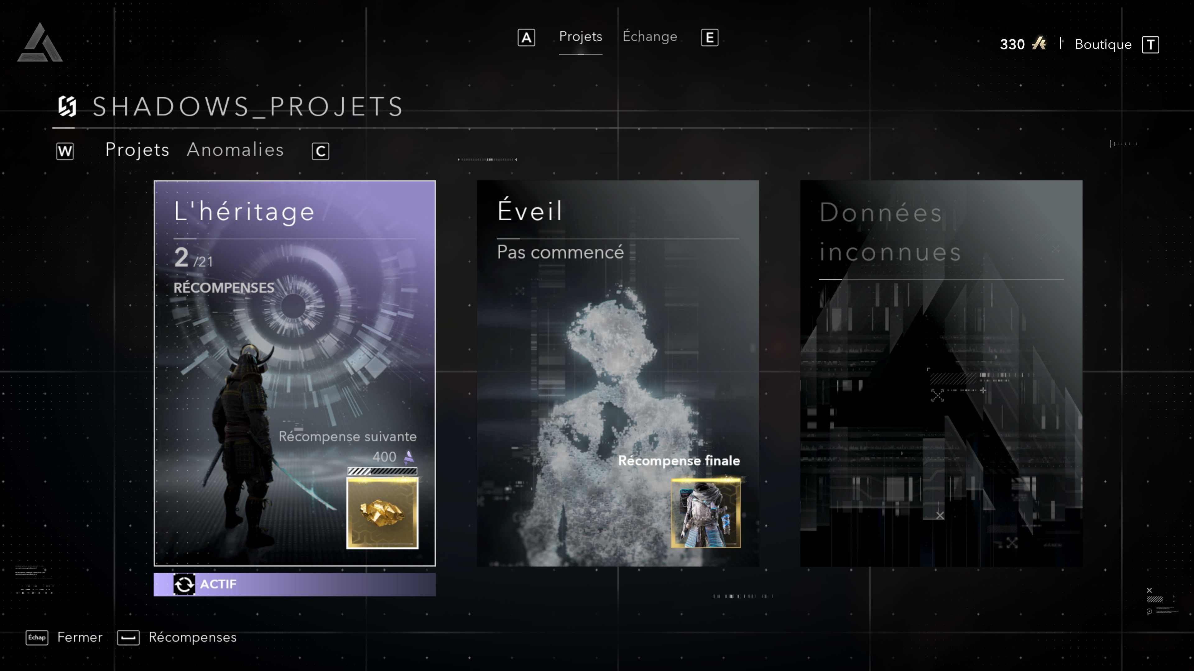 Animus Assassin's Creed Shadows : Quêtes hebdomadaires, clés, anomalies ...