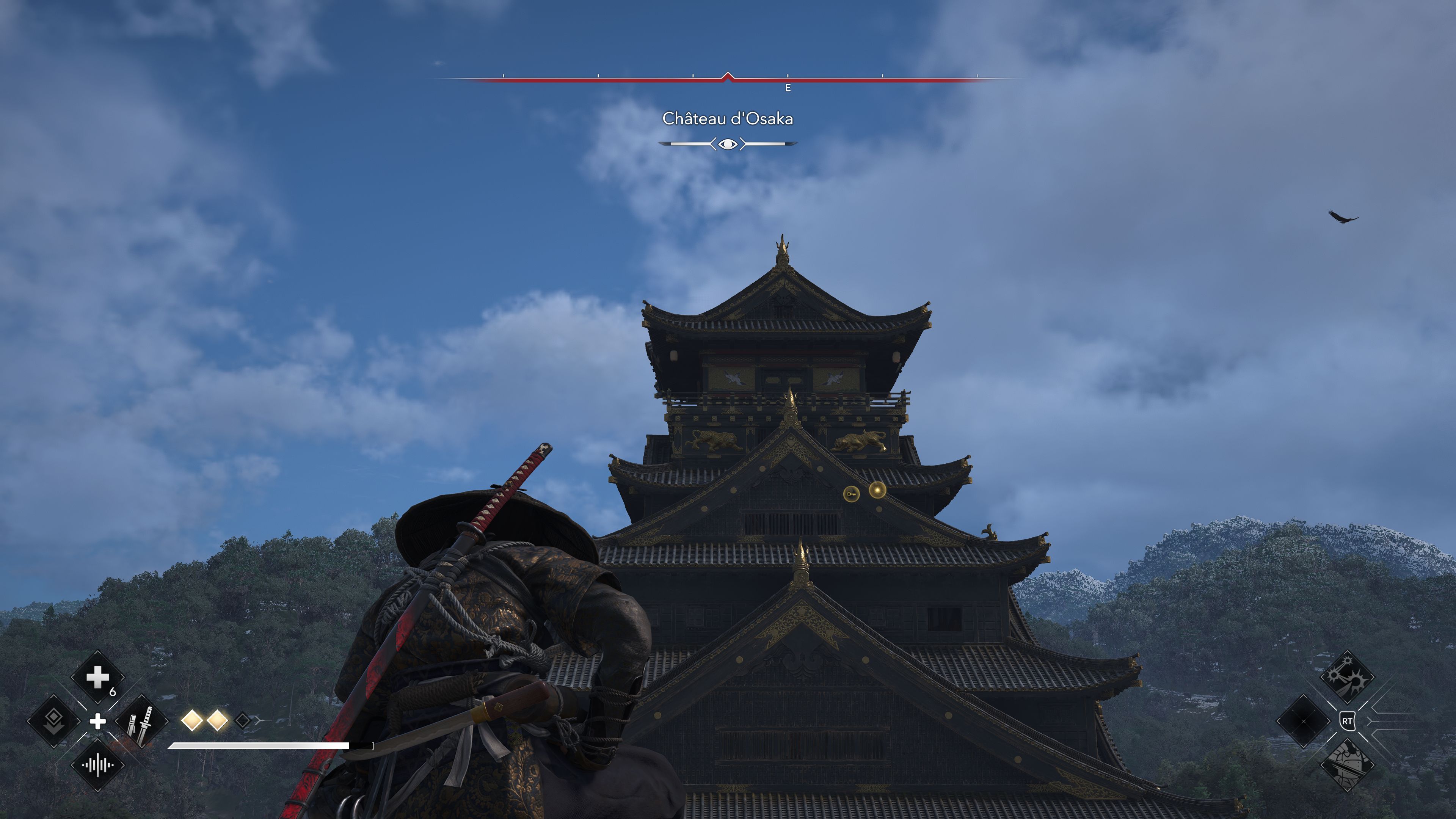 Château d'Osaka Assassin's Creed Shadows : Samourai Daisho, coffre ...