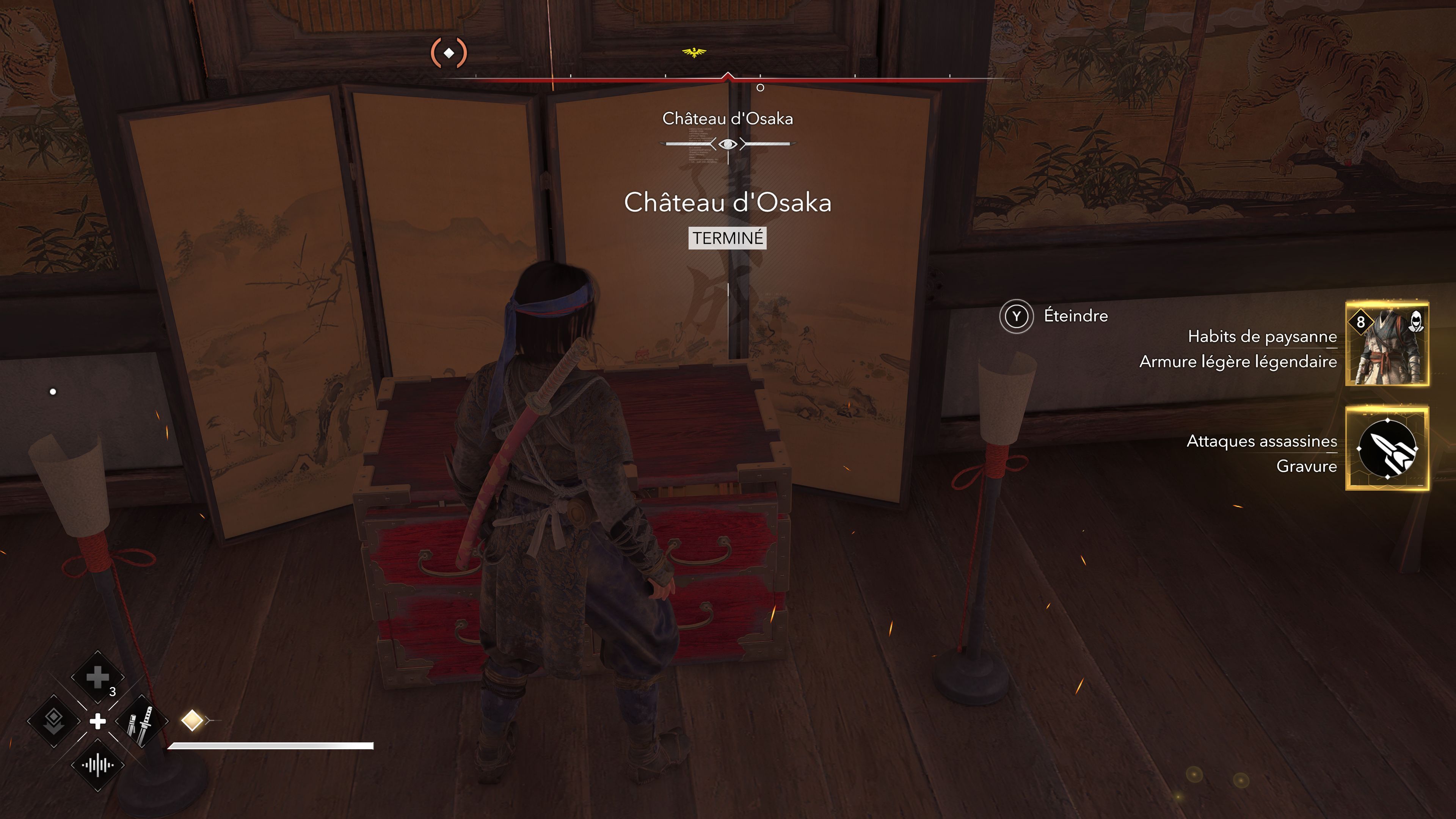 Château d'Osaka Assassin's Creed Shadows : Samourai Daisho, coffre ...