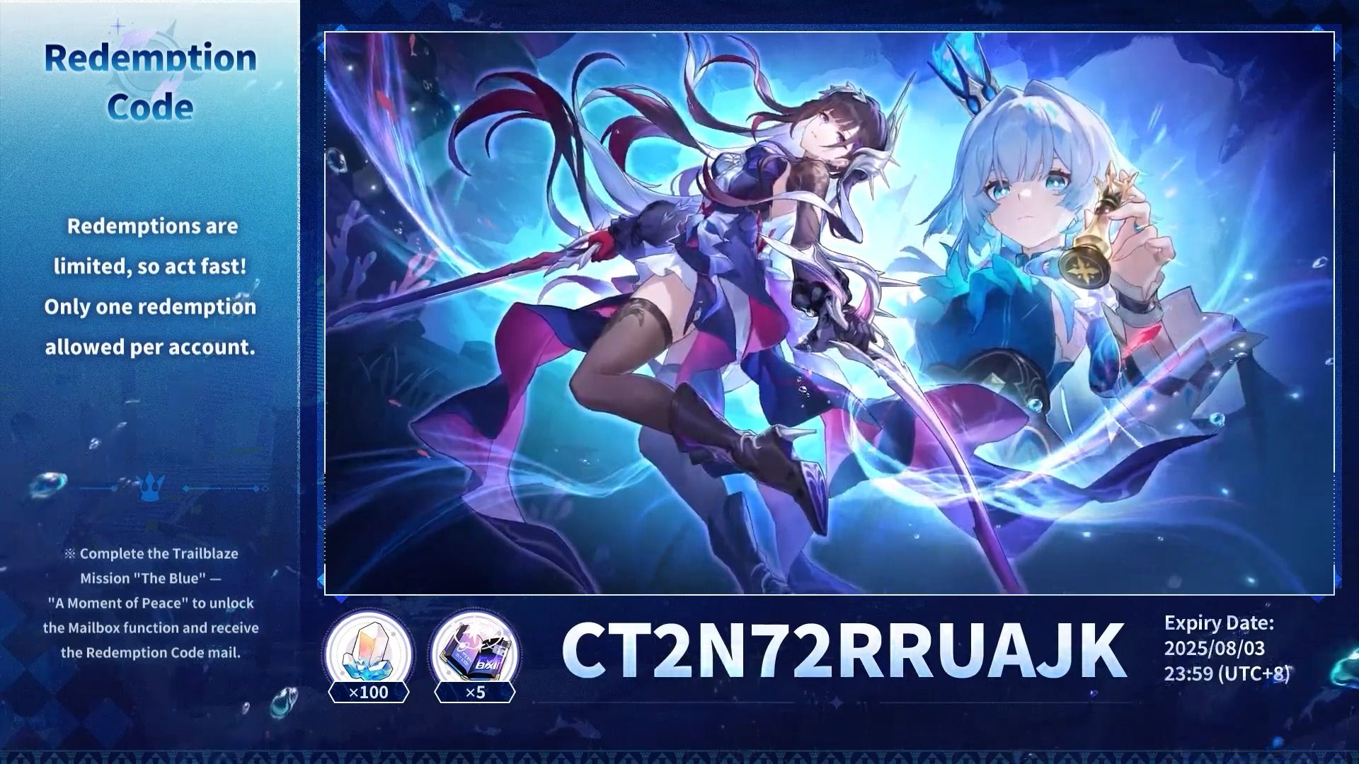 Codes live 3.5 Honkai Star Rail : Récupérez des jades stellaires grâce ...
