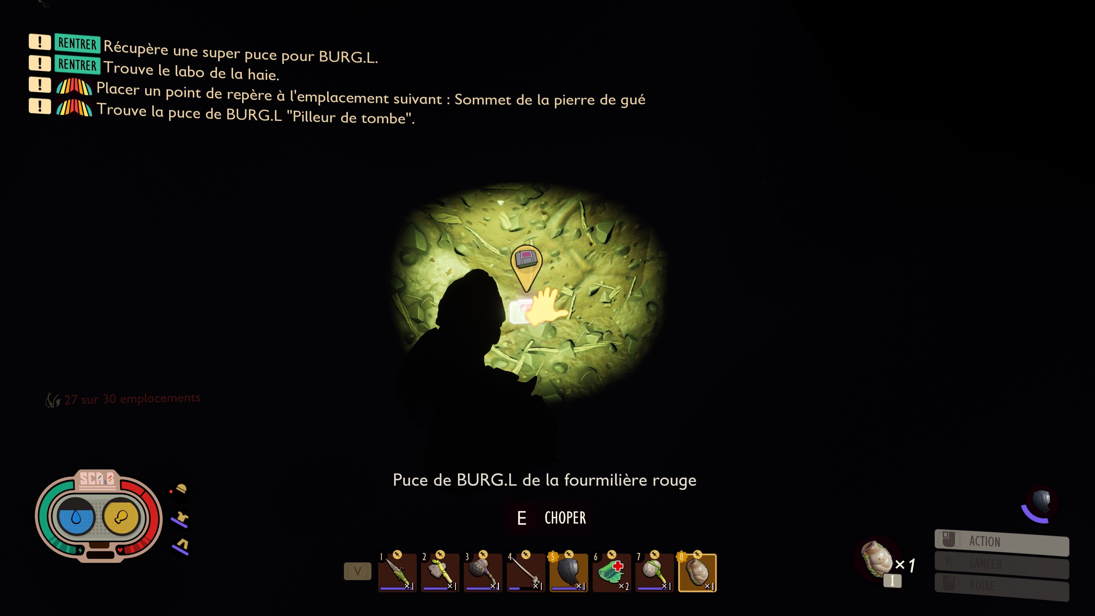 Puces de BURG.L Grounded : Liste et position - Millenium