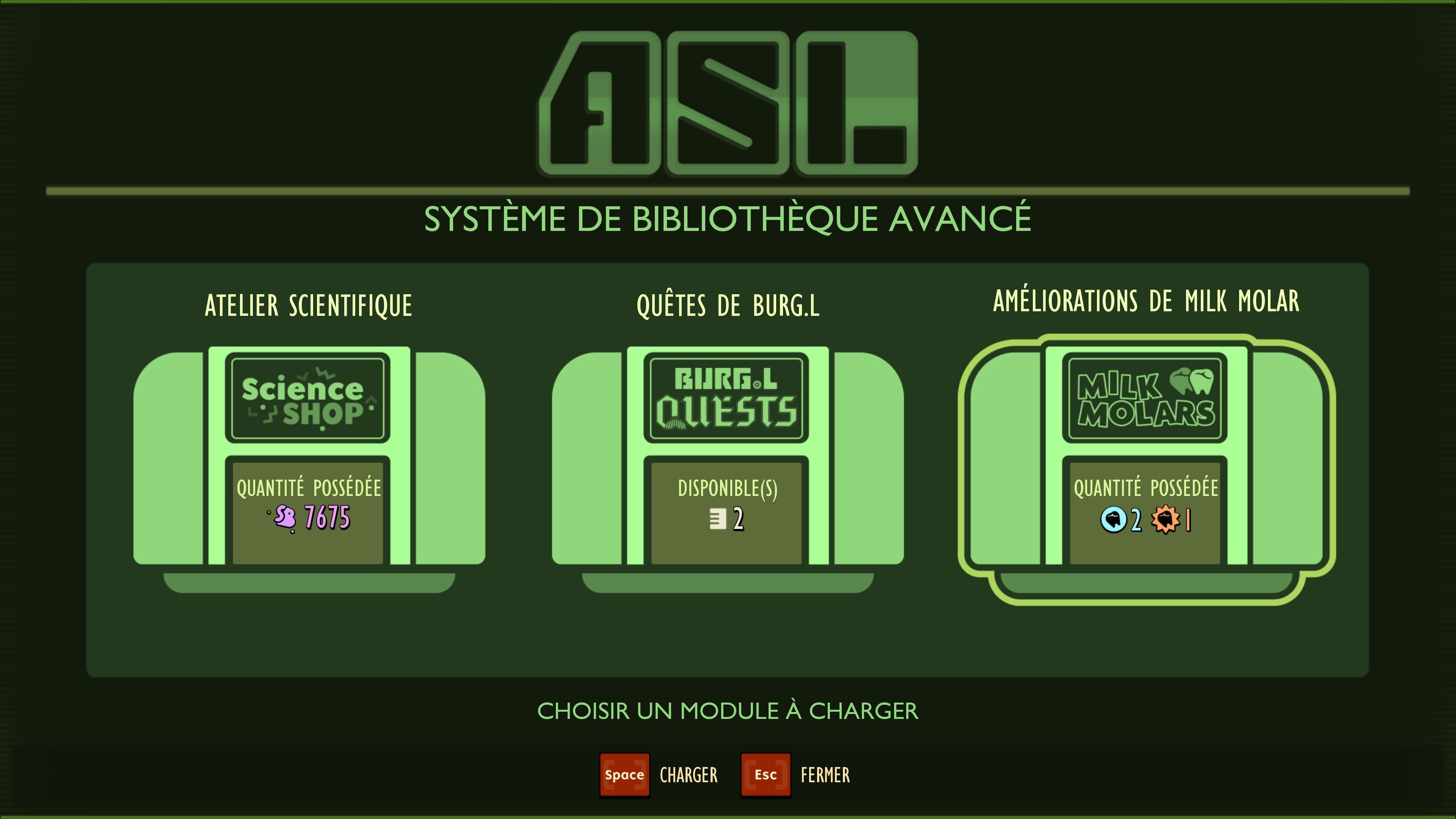Poste de recherche Grounded : Liste et position des scanners - Millenium