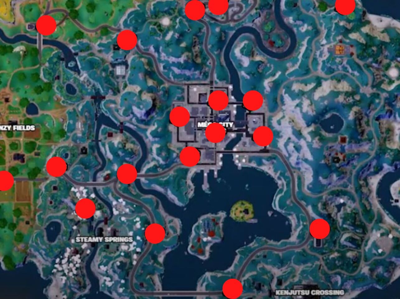 Nitro drifter Fortnite : où les trouver sur la map du chapitre 4 ...