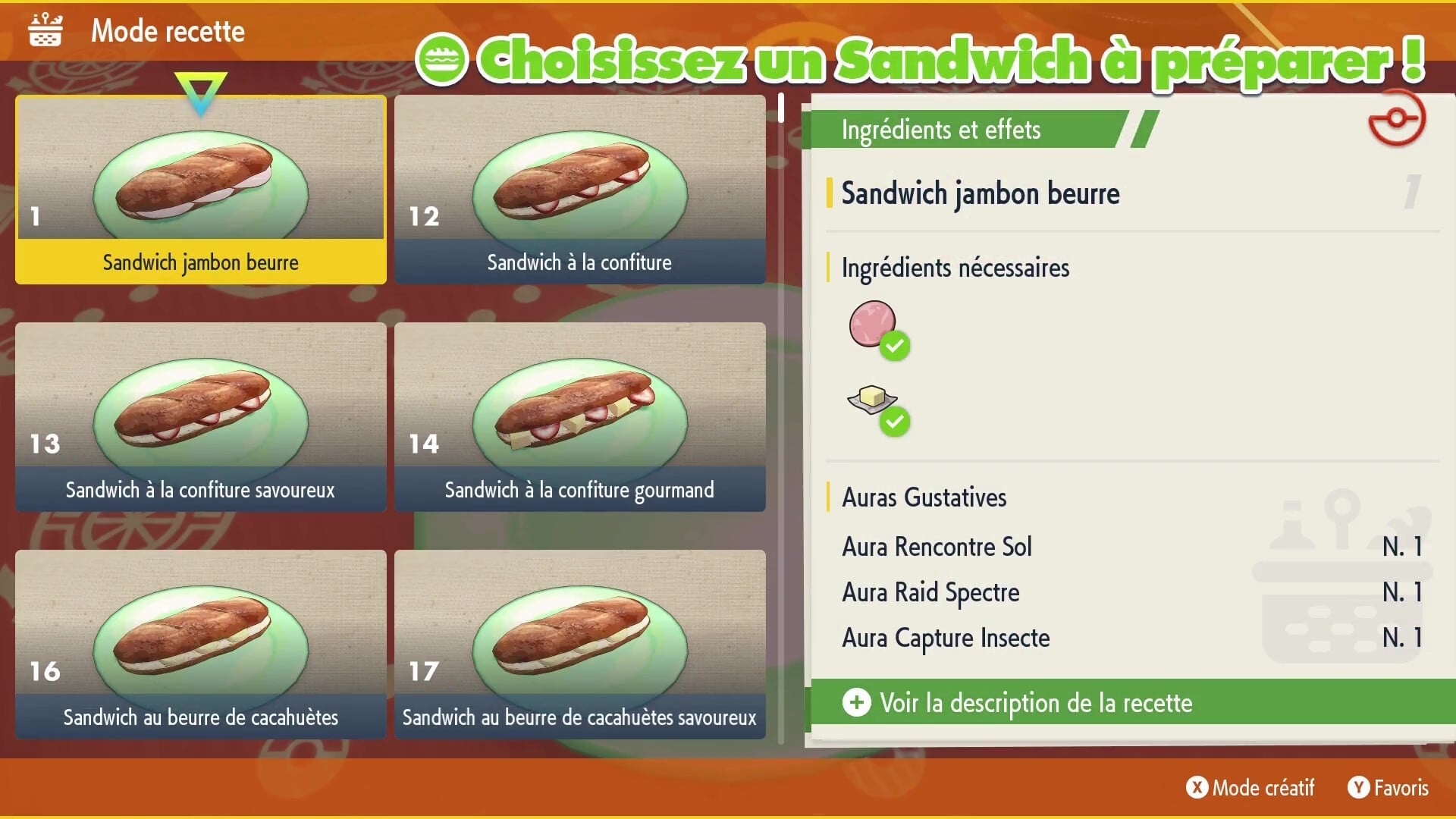 Sandwich Salé Pokémon Écarlate et Violet : Comment en faire un pour la ...