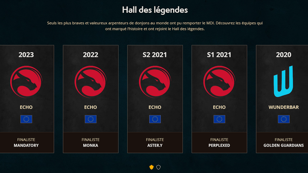 Pour la première fois dans l'histoire de WoW une équipe française ...
