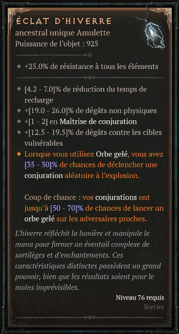Éclat d'hiverre Diablo 4 : Comment obtenir cette amulette unique du ...