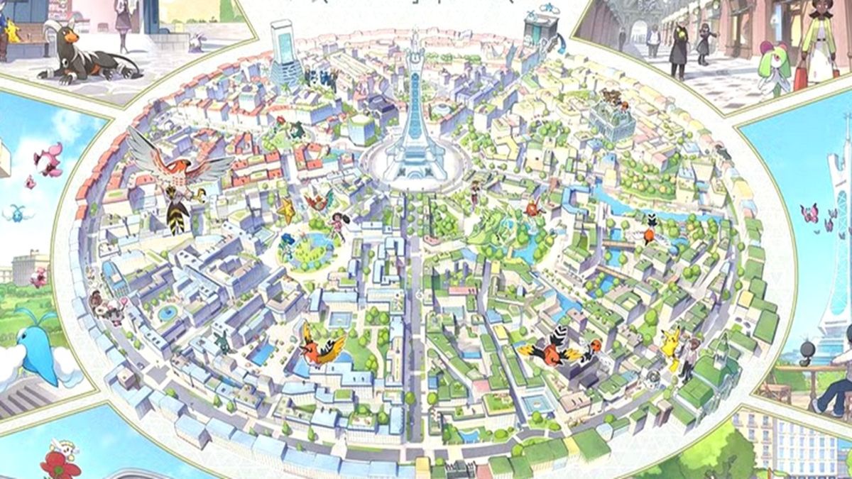 Carte interactive Pokémon ZA : Vis colorées, CT, Pokémon Baron ...