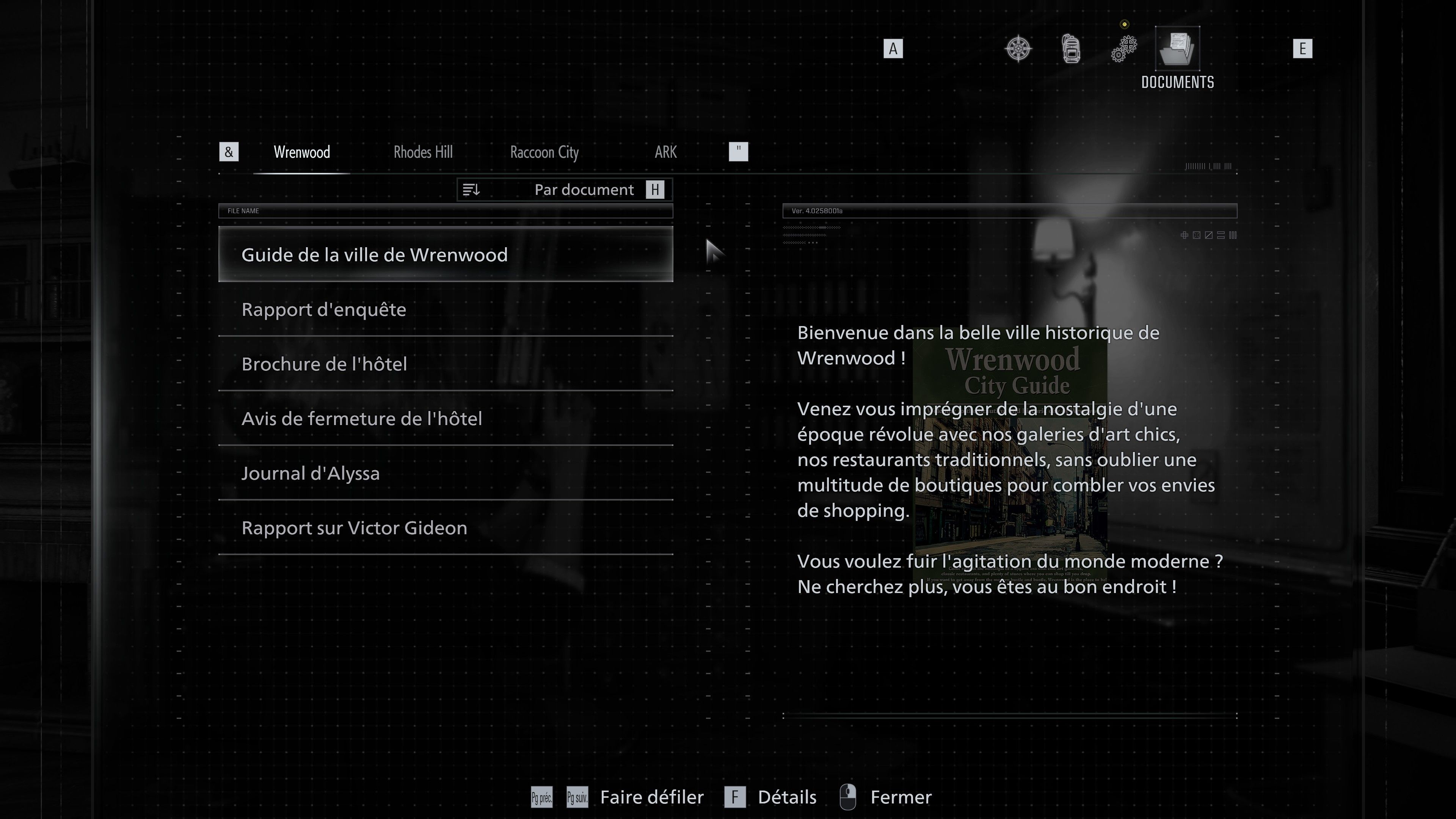 Tous les documents Resident Evil Requiem : Liste complète carte par ...