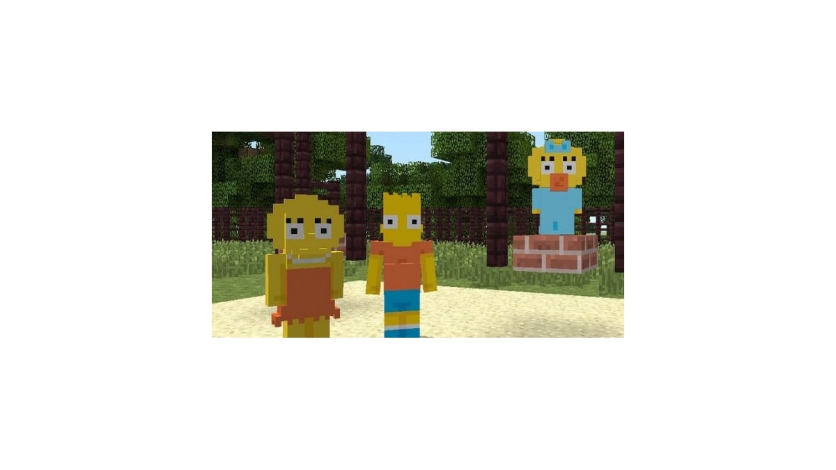 Les Simpsons arrivent sur Minecraft Xbox - Millenium