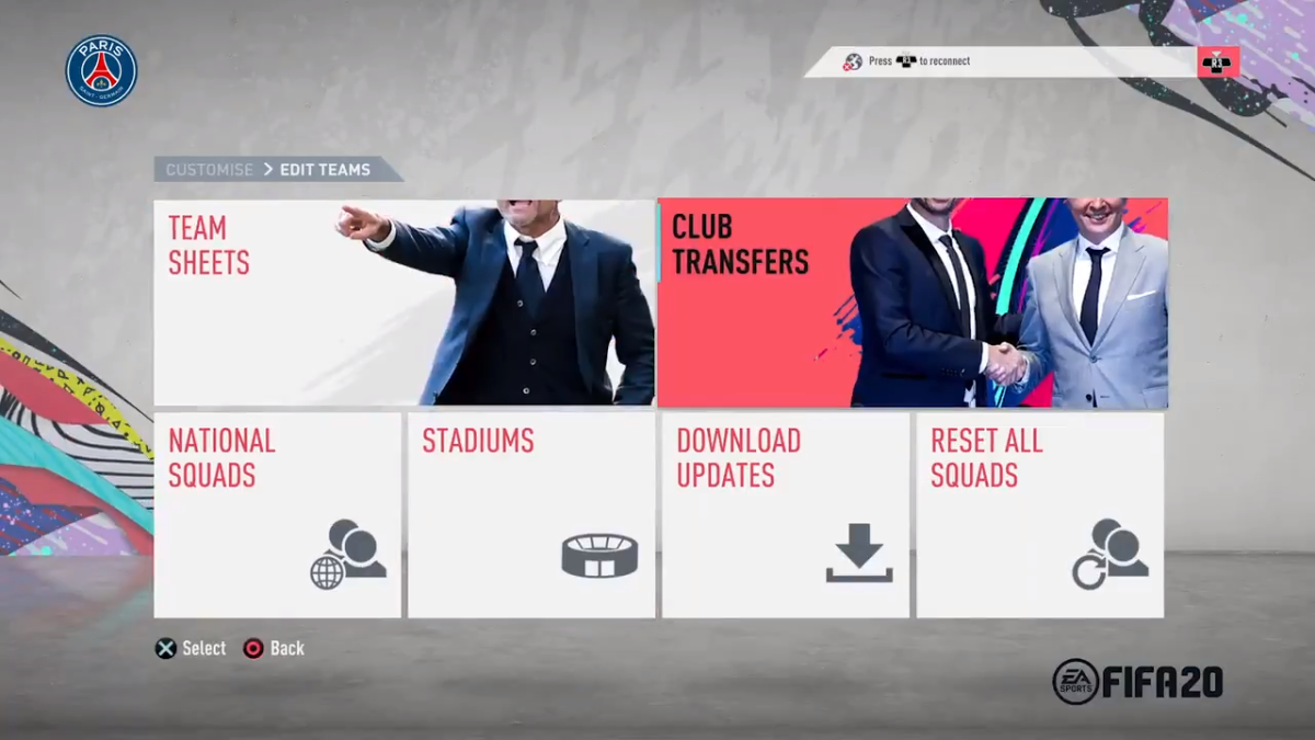 FIFA 20 : les menus du jeu dévoilés dans un trailer du PSG - Millenium