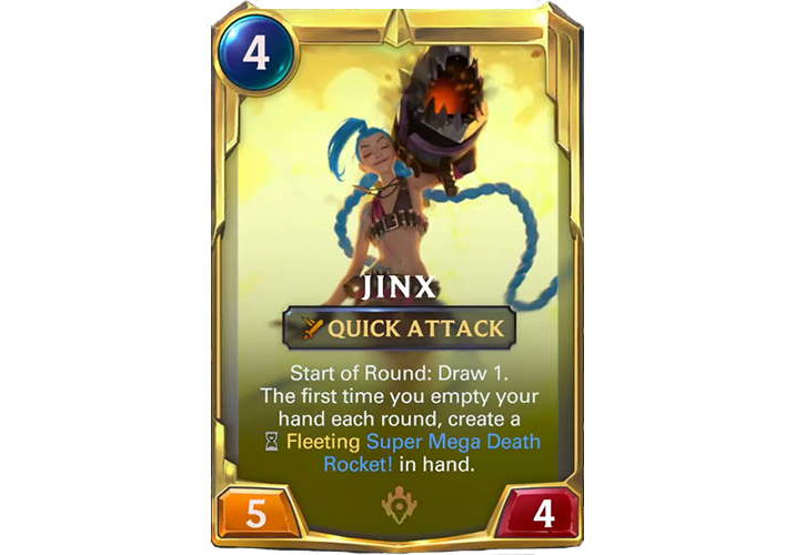 LoR - Legends of Runeterra : Jinx, champion faction Piltover & Zaun ...