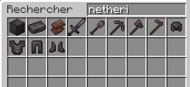 Minecraft: Netherite, débris antiques, fragment de netherite - Millenium