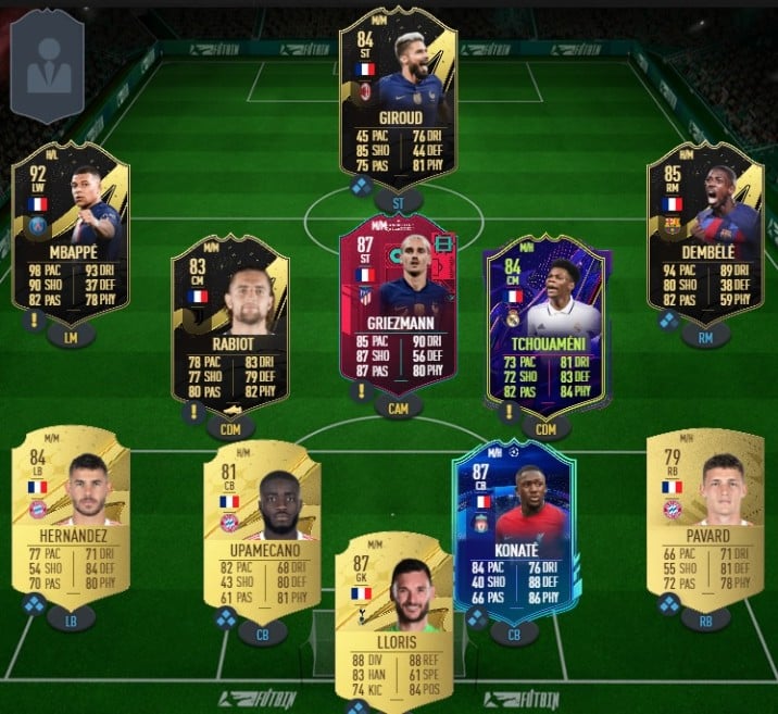 FIFA 23 : Les cartes FUT de l'équipe de France 500 fois plus chères que ...