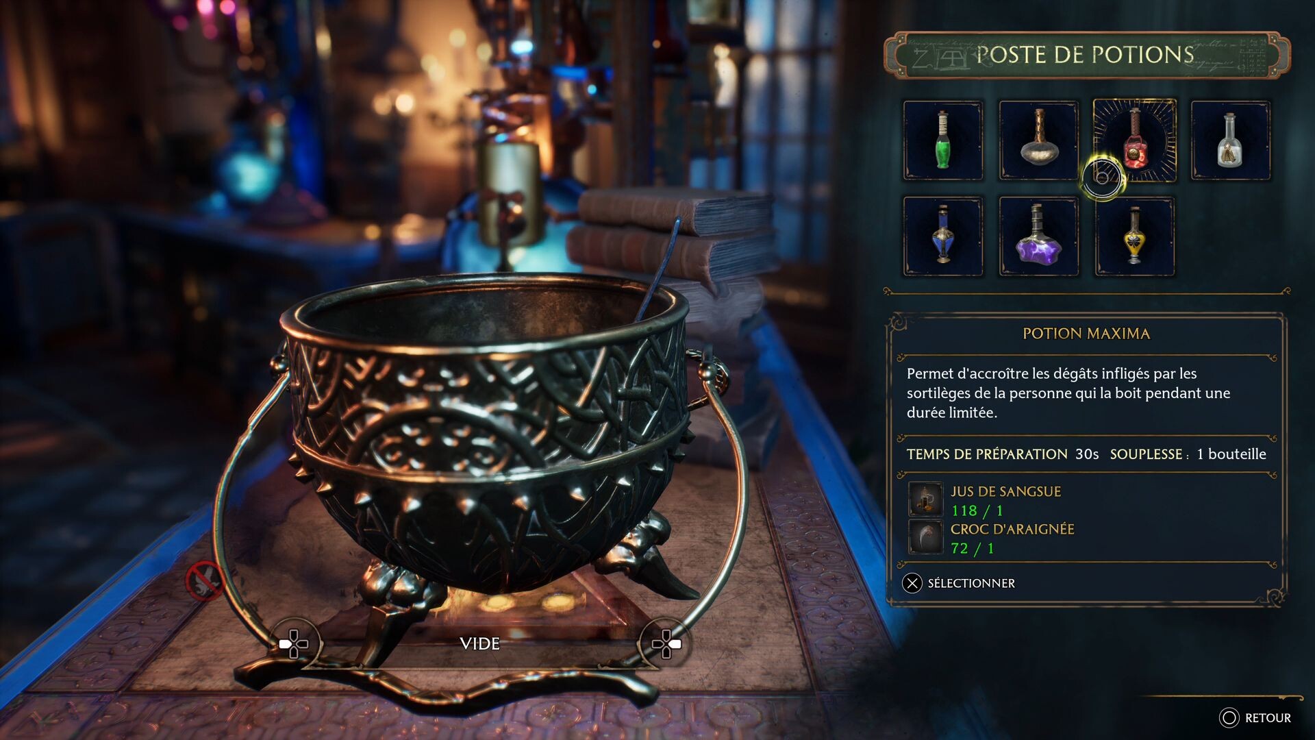 Potions Hogwarts Legacy : Liste et comment toutes les fabriquer ...