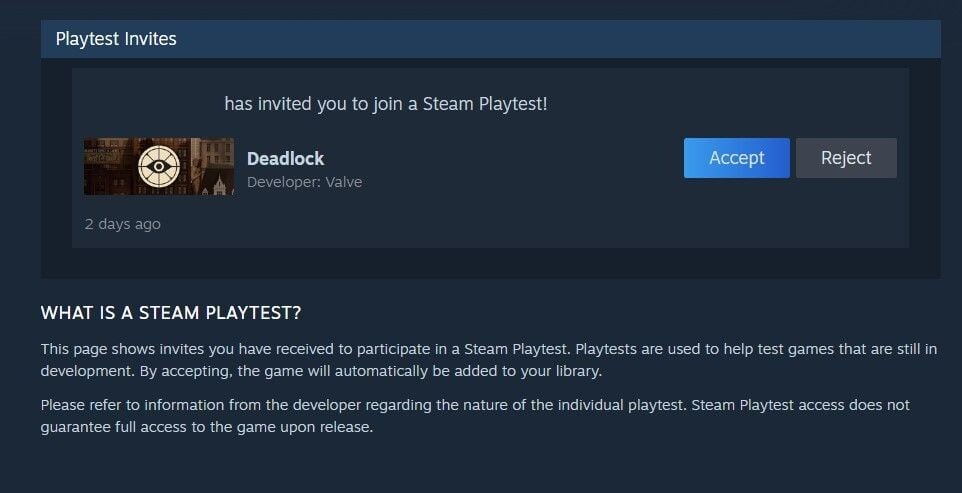 Invitation Deadlock : Comment obtenir un accès au playtest et inviter ...
