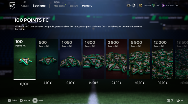 FUT EA Sports FC 25 : Quels Packs prioriser avec ses points FC ...
