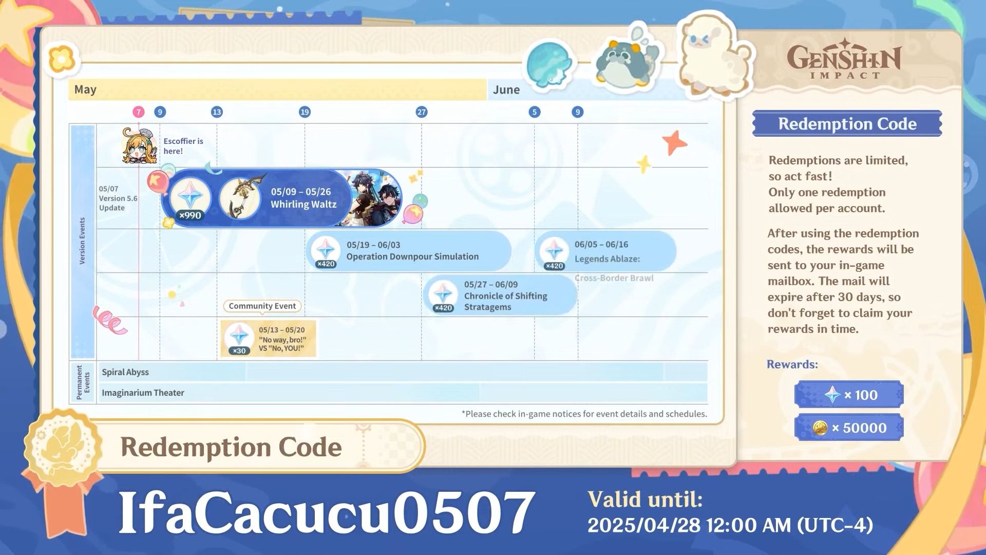 Codes live 5.6 Genshin Impact : Récupérez des primo-gemmes pour ...