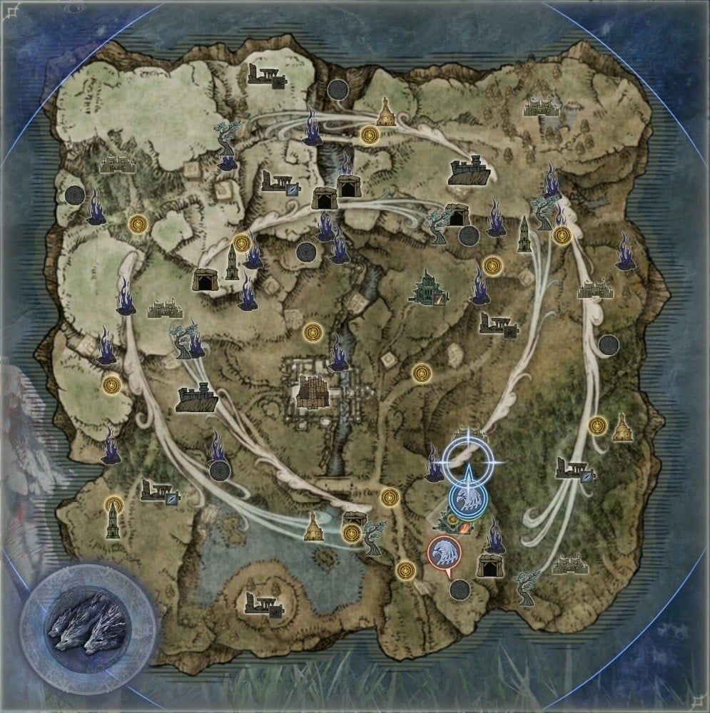 Carte de Limveld Elden Ring Nightreign : Liste des points d'intérêt et ...