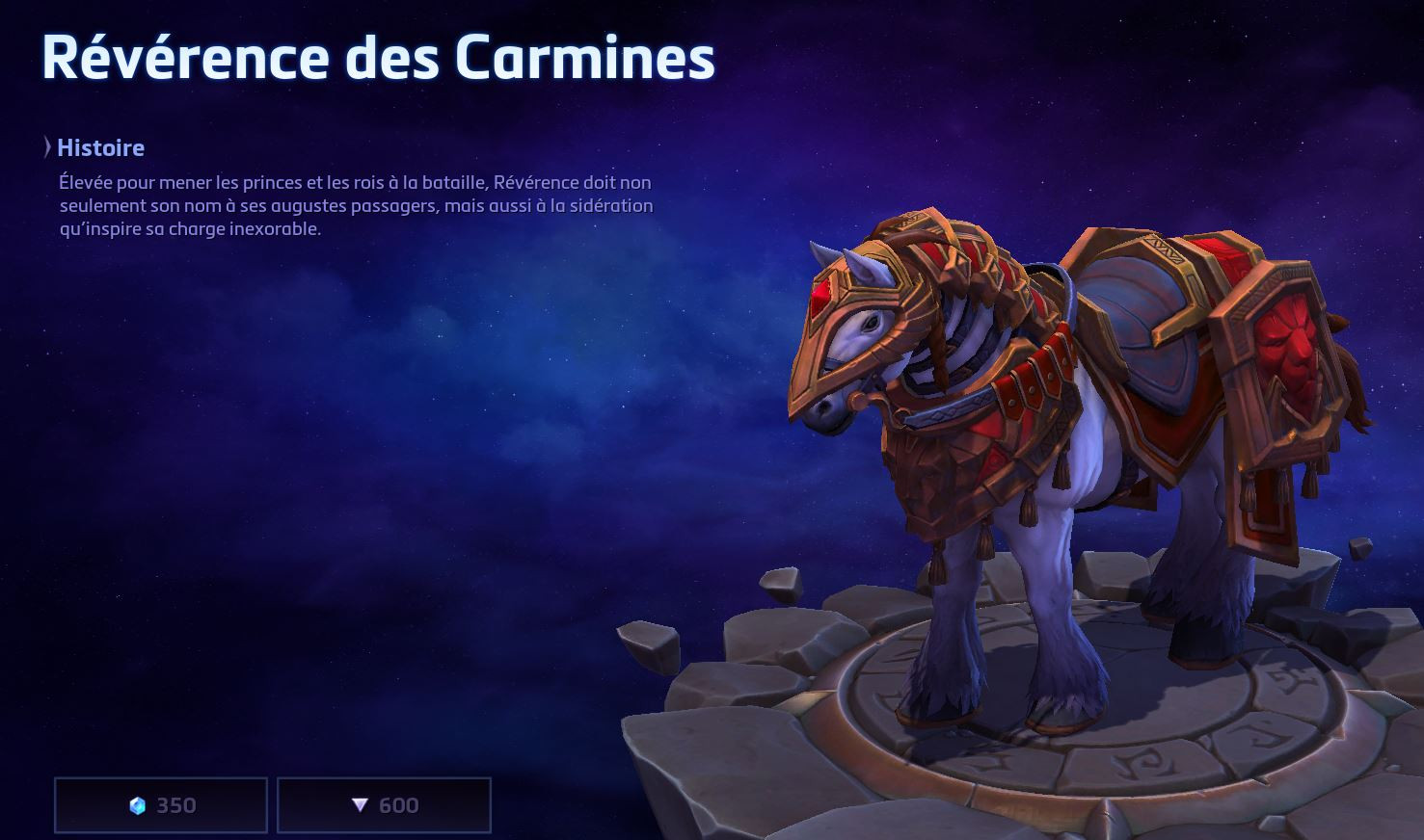 HotS Patch 45.0 - Skins montures Anduin, Varian, Carmines, Hurlevent - Millenium