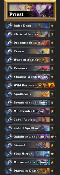 Hearthstone : Guide deck Prêtre Galakrond - Millenium