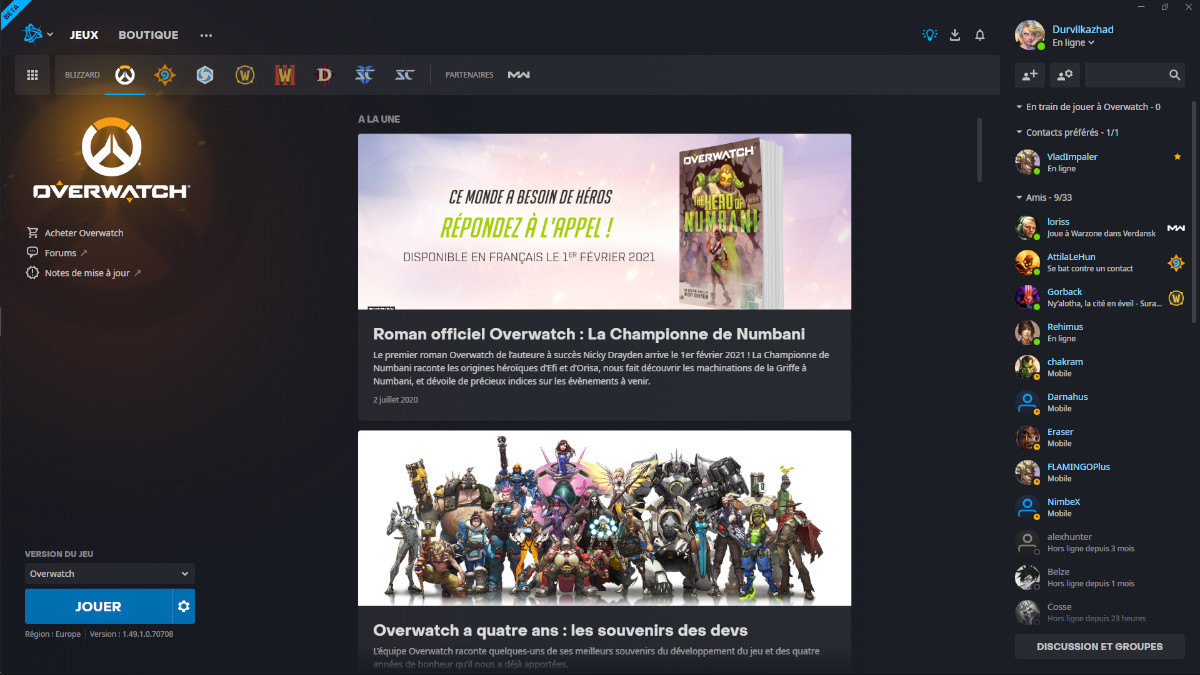 Blizzard : une grosse mise à jour du client Battle.net arrive avec de ...