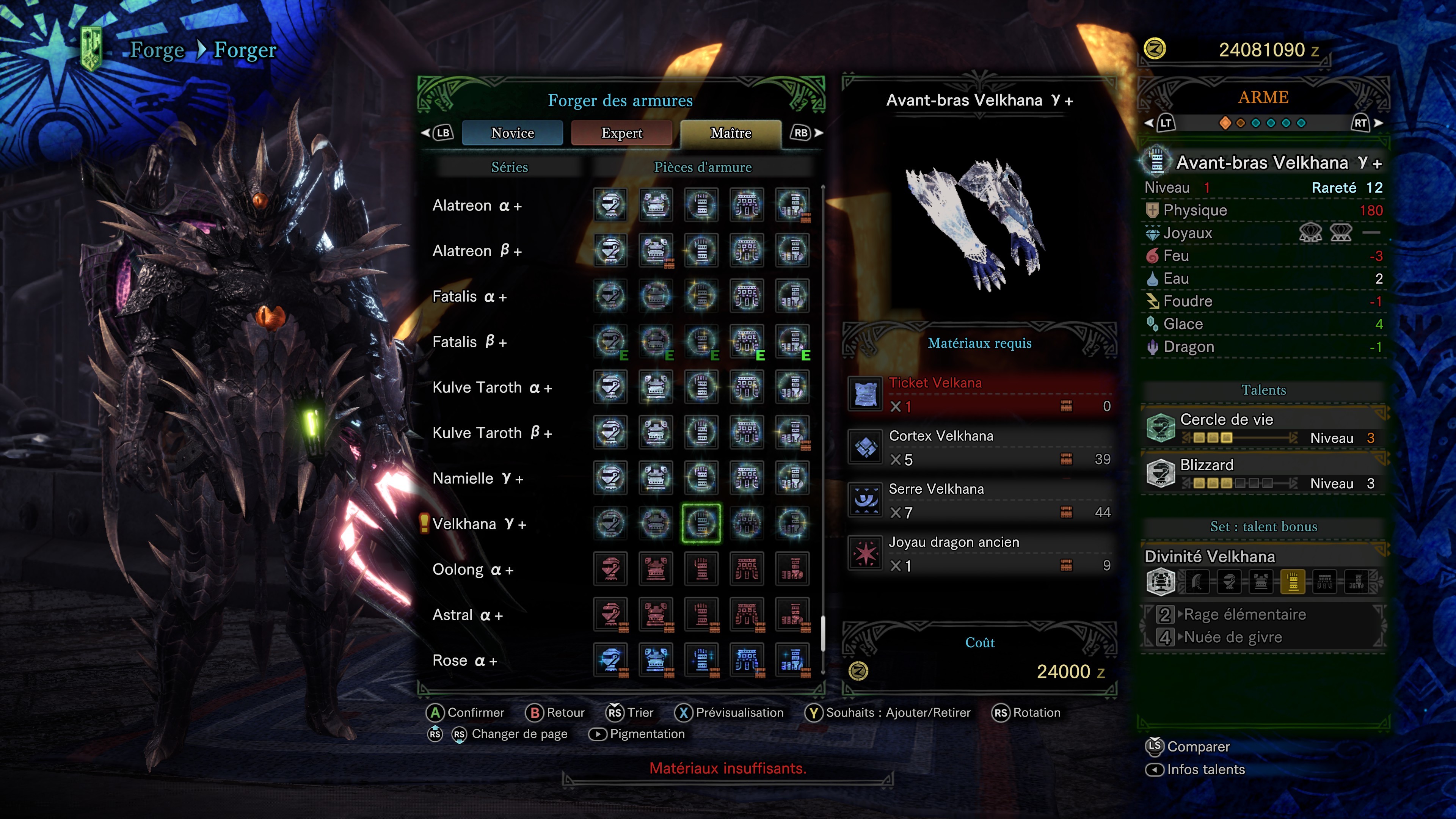 MHW Iceborne : Guide Velkhana alpha suprême, monstre - Millenium