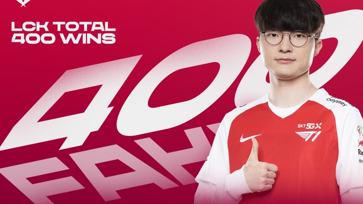 LoL : Faker, premier joueur à passer la barre des 400 victoires en LCK ...