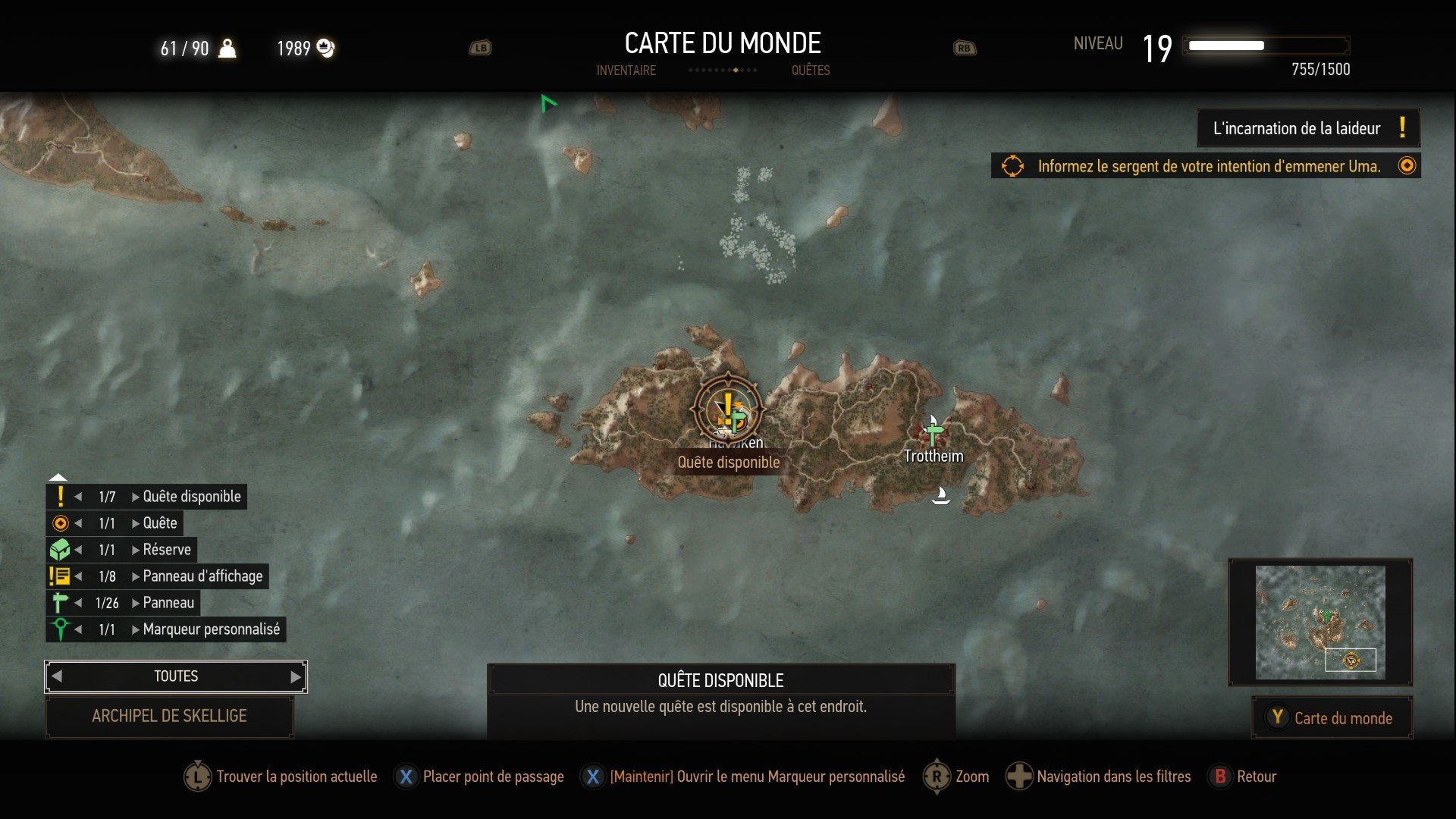 Île de Faroe The Witcher 3 : Liste des quêtes secondaires - Millenium