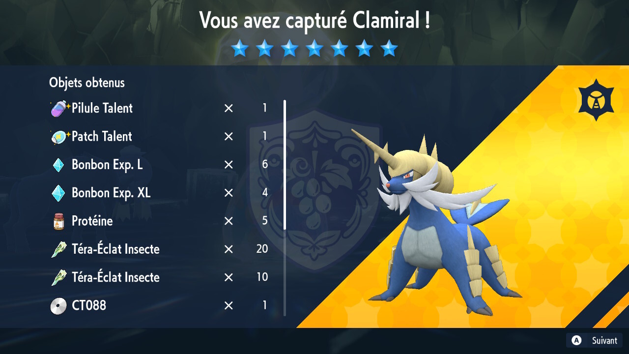 Clamiral Pokémon Écarlate et Violet : Comment le battre dans les raids ...