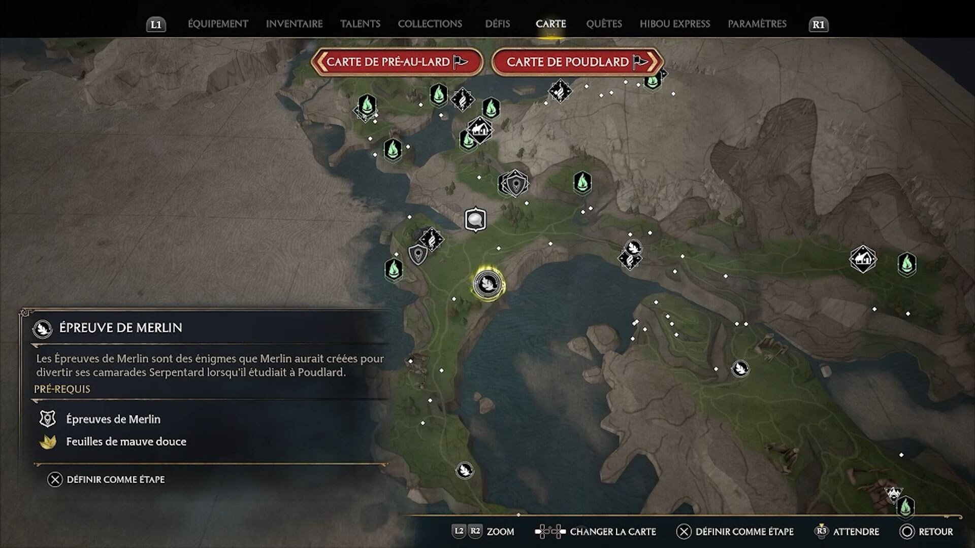 Épreuve de Merlin Hogwarts Legacy, Pointe du manoir : Comment résoudre ...