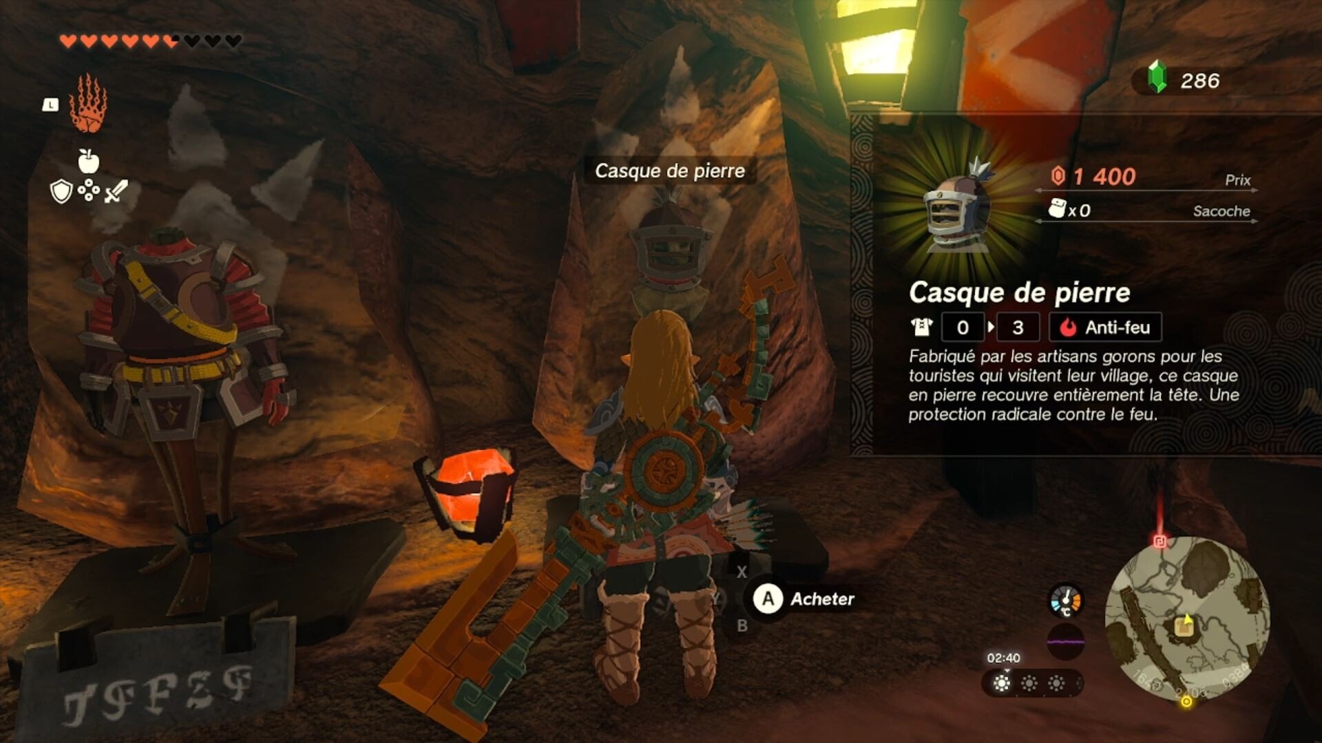 Armure Goron Zelda Tears of the Kingdom : Comment obtenir la tenue anti ...