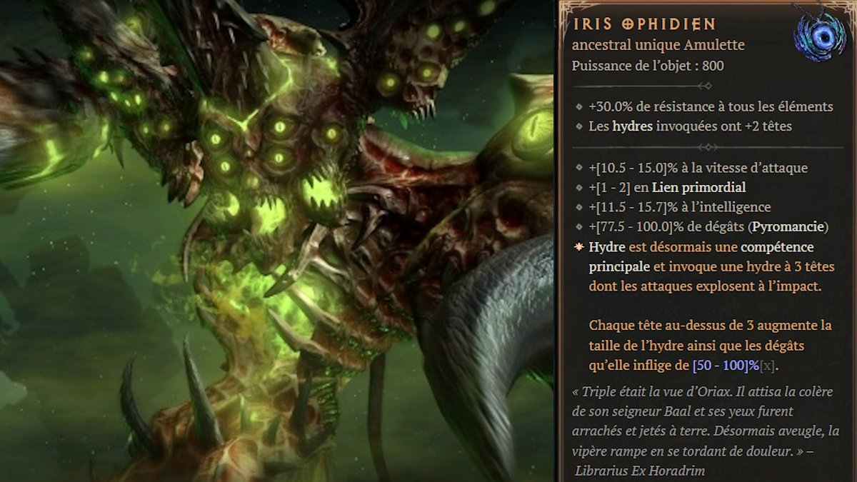 Iris ophidien Diablo 4 : Comment obtenir cet objet Unique durant la ...