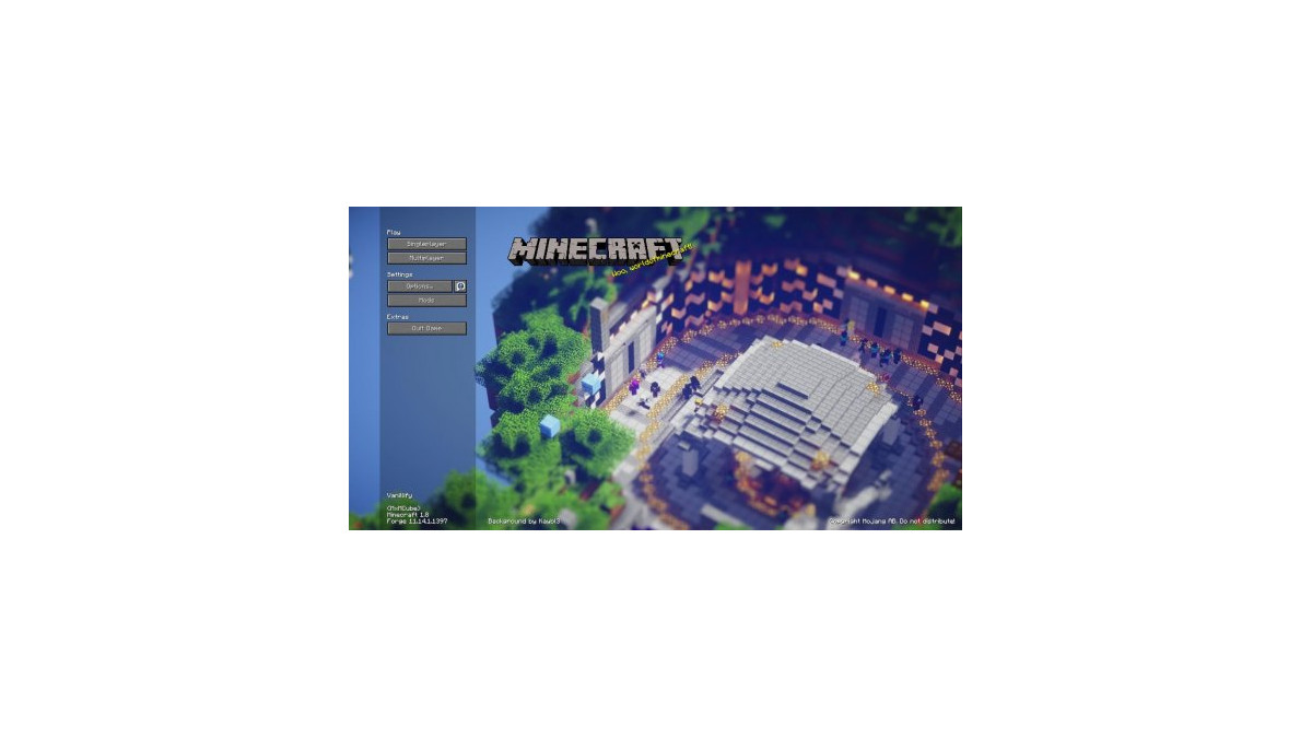 Mod Minecraft : Custom Main Menu - Millenium