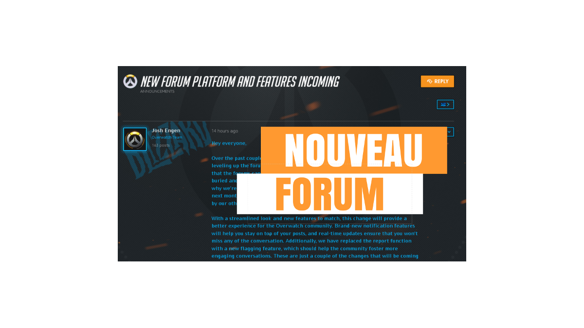 Overwatch : le nouveau forum est là - Millenium