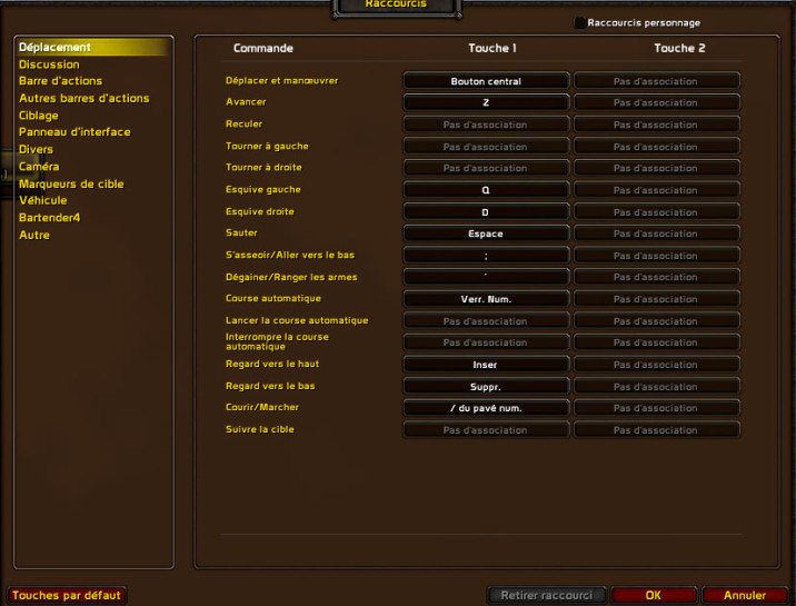 WoW PvP : Raccourcis claviers et déplacements - Millenium