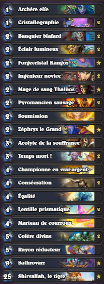 Hearthstone Deck : Guide Paladin OTK Shirvallah Envol des Dragons ...