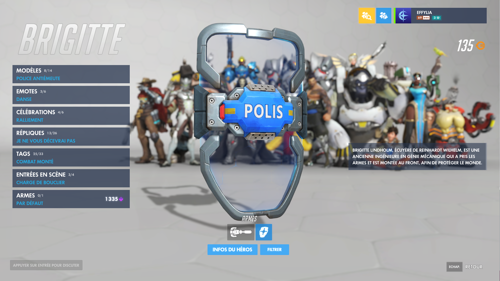 Overwatch Anniversaire 2019 : Skin légendaire Brigitte Police ...