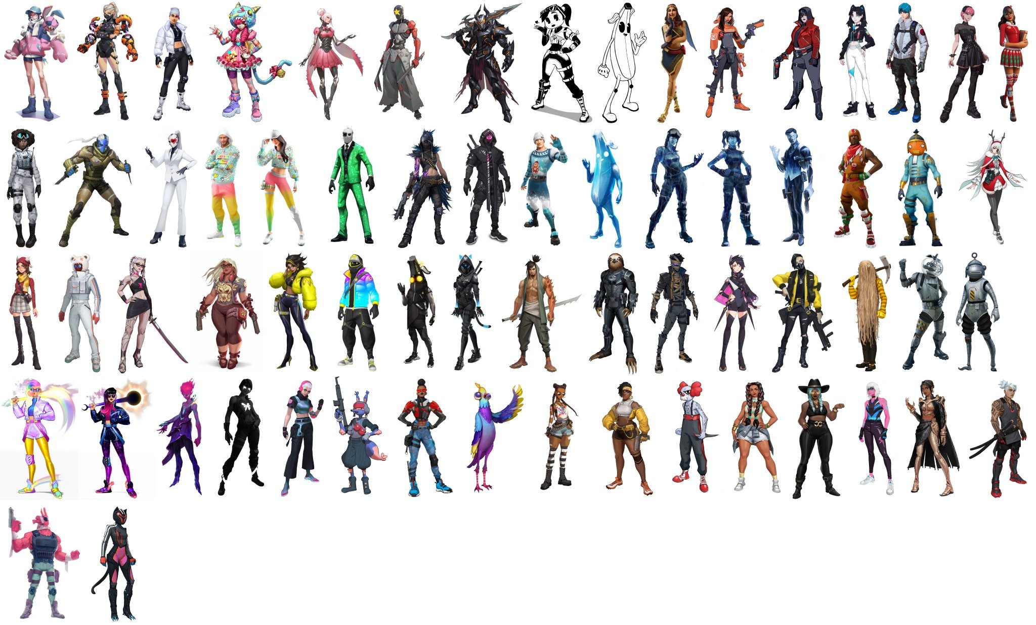 Fortnite : leak massif des concepts de skins - Millenium